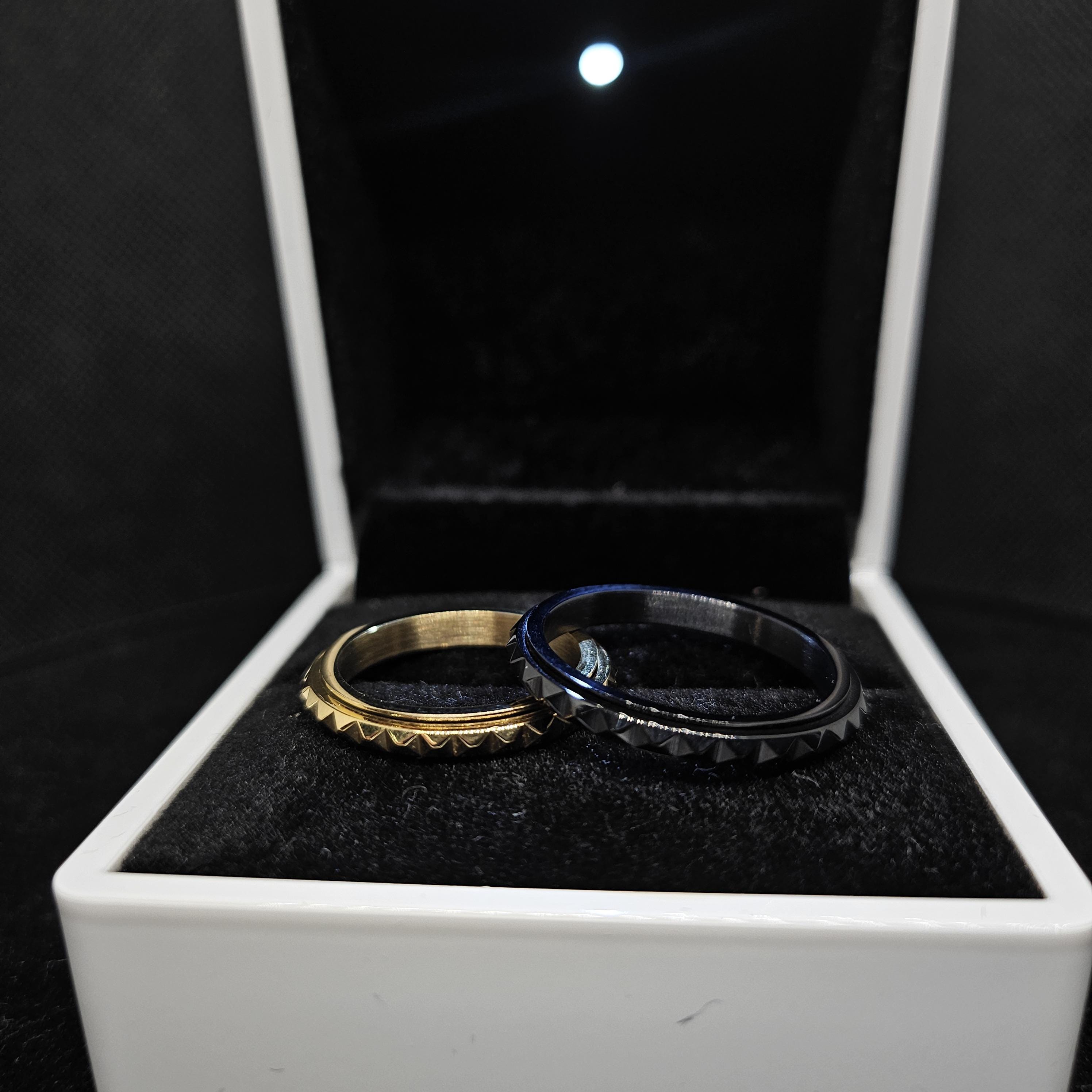 Spike Spinning Ring With Spiky Design Fidget Ring for When Nervous or ...