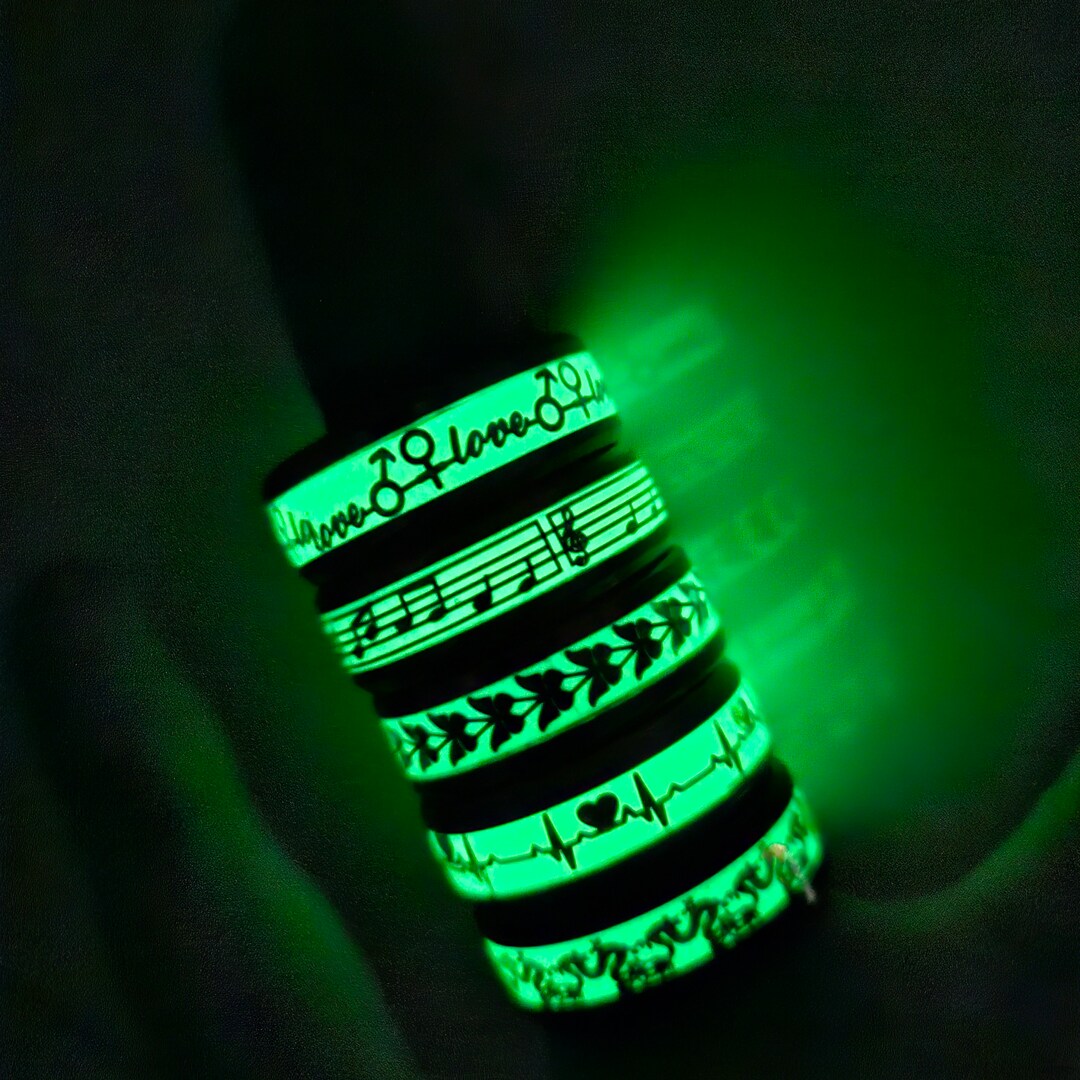 Glowing Ring - Glows Bright in the Dark - Etsy