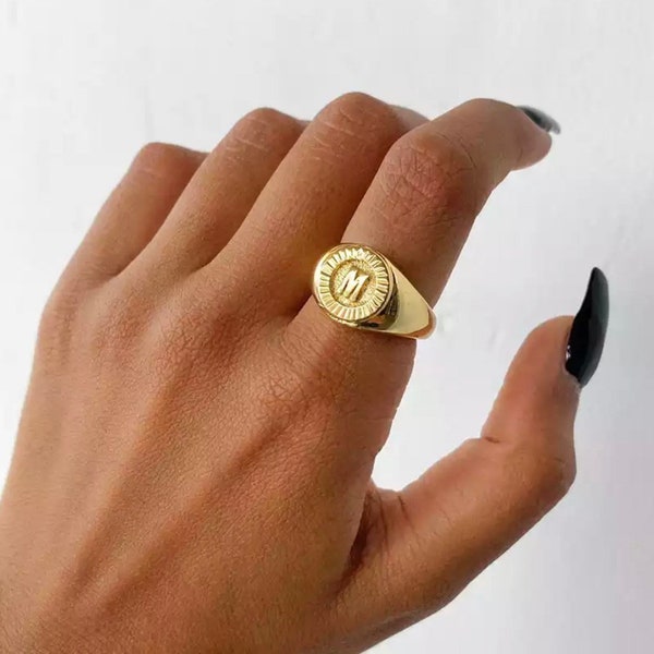 Letter Rings - Etsy
