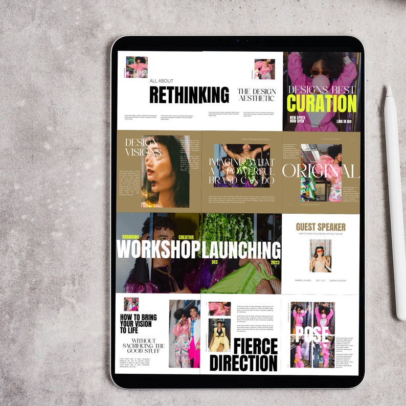 30 Instagram Templates Magazine Style Instagram Feed - Etsy