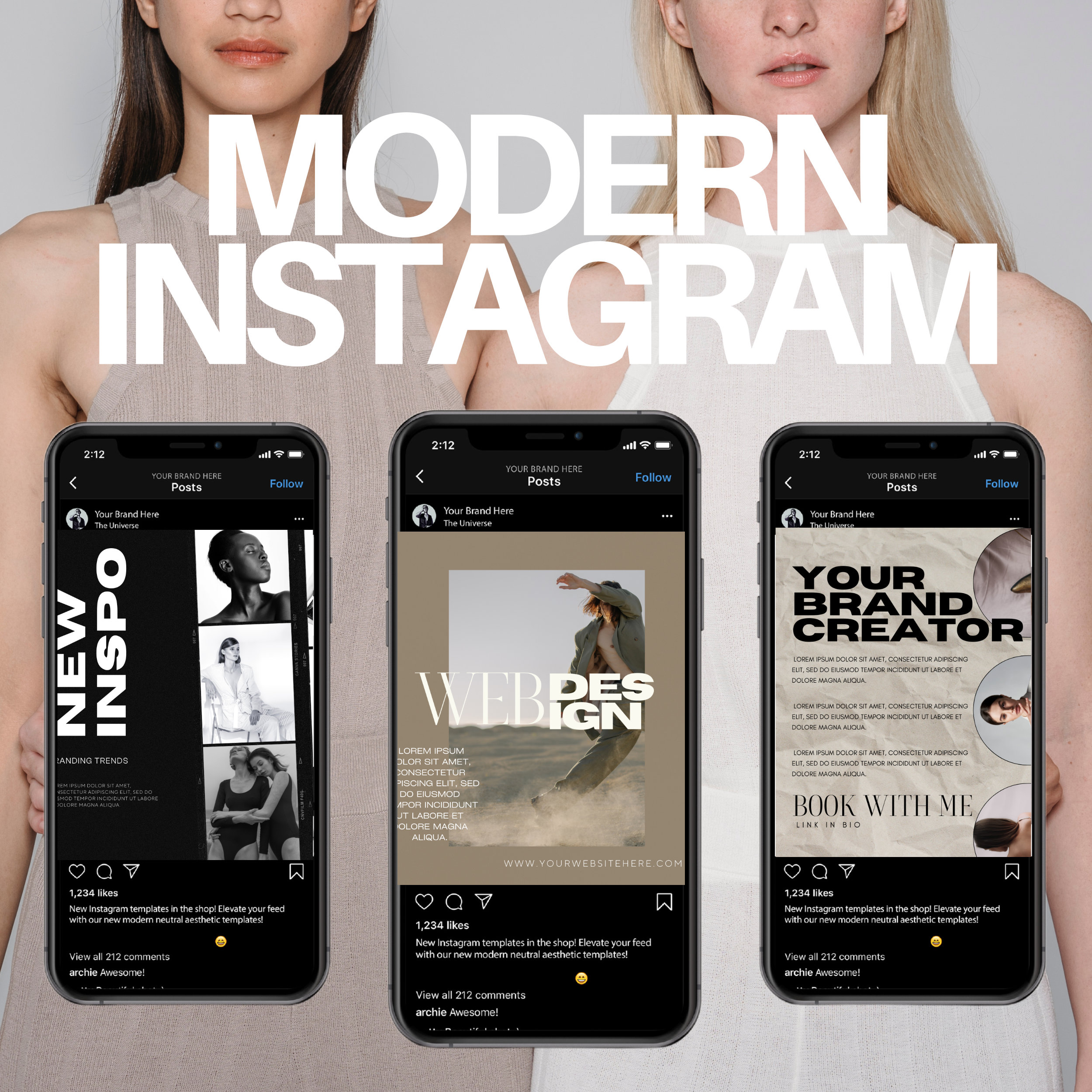 40 Bold Instagram Templates, Instagram Carousel Design Canva, Instagram ...