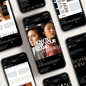 30 Entrepreneur Instagram Templates, Bold Templates for Canva ...
