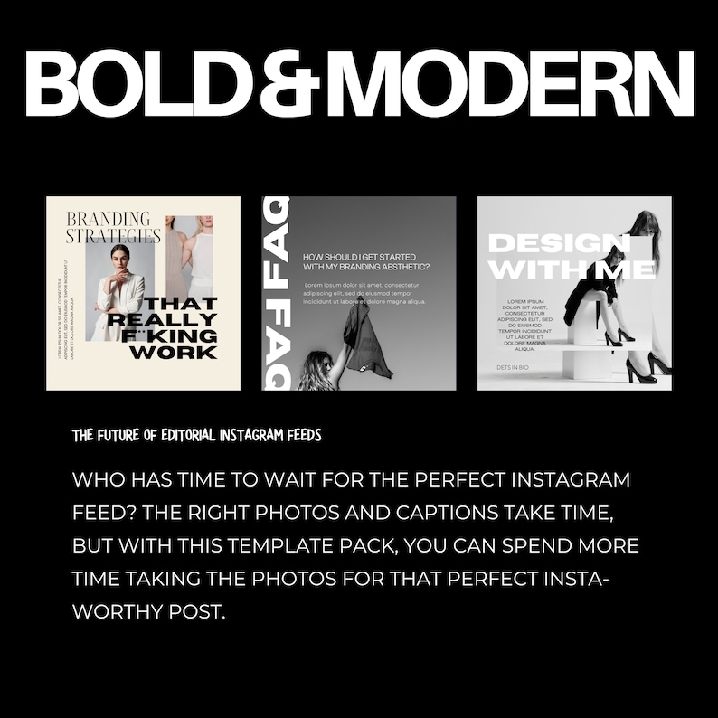 40 Bold Instagram Templates Instagram Carousel Design Canva - Etsy