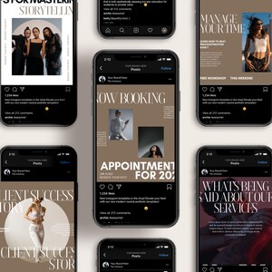 30 Entrepreneur Instagram Templates, Bold Templates for Canva ...