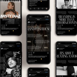 30 Entrepreneur Instagram Templates, Bold Templates for Canva ...