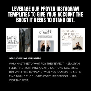 30 Entrepreneur Instagram Templates, Bold Templates for Canva ...