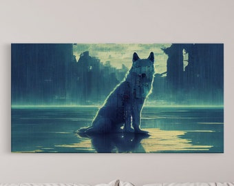 Cybernetic Wolf Art - Etsy