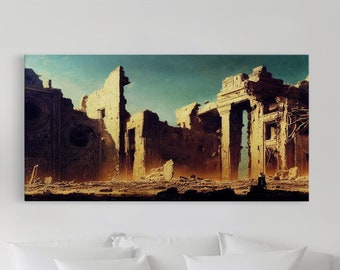 Roman Ruins Canvas - Etsy