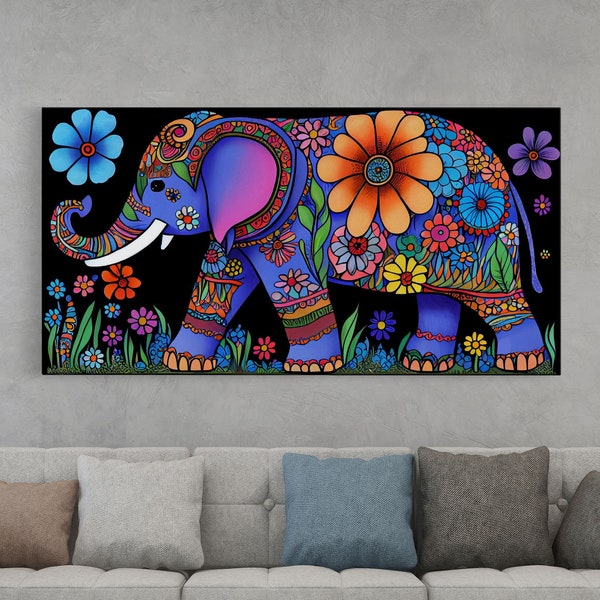 Indian Elephant Art - Etsy