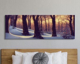 Framed Winter Scene - Etsy