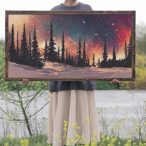 Snowfall in the Forest, Canvas Print, Winter Wall Art - Etsy
