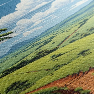 Mount Elgon National Park Retro Travel Poster - Original Framed Canvas ...