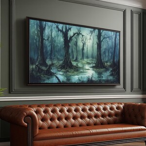 Victorian Swamp Painting Canvas Print, Dark and Moody Victorian Gothic ...