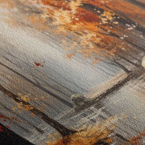 Beautiful Fall Centerpiece Landscape Painting Framed Canvas Print, Fall ...