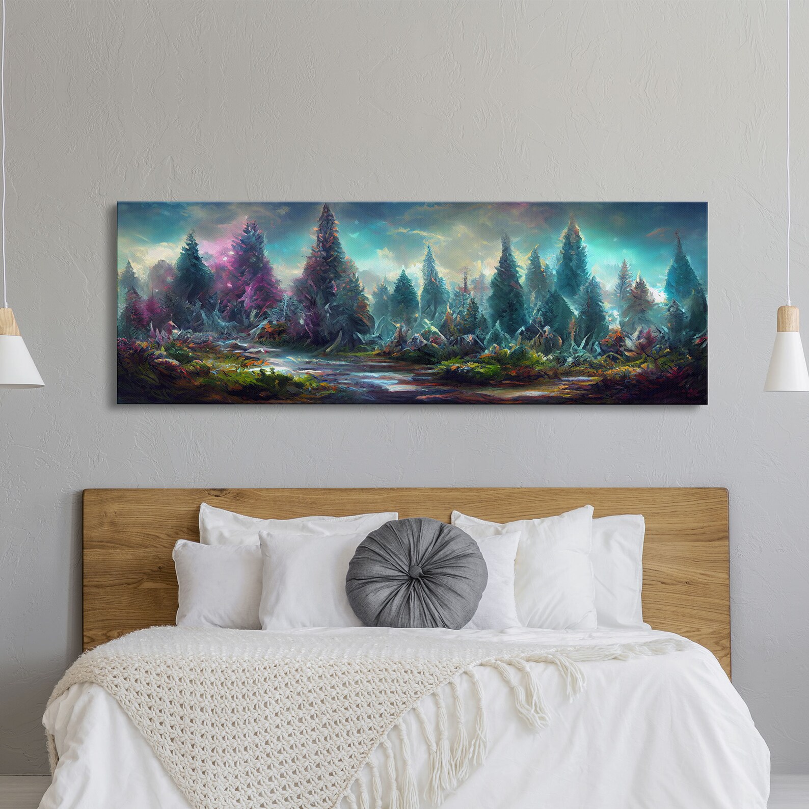 High Fantasy Forest Wall Art Ready to Hang Canvas Print - Etsy