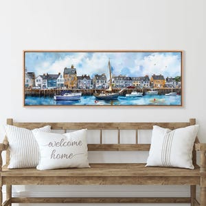 Nantucket Massachusetts Wall Art Framed Canvas Print, Nantucket ...