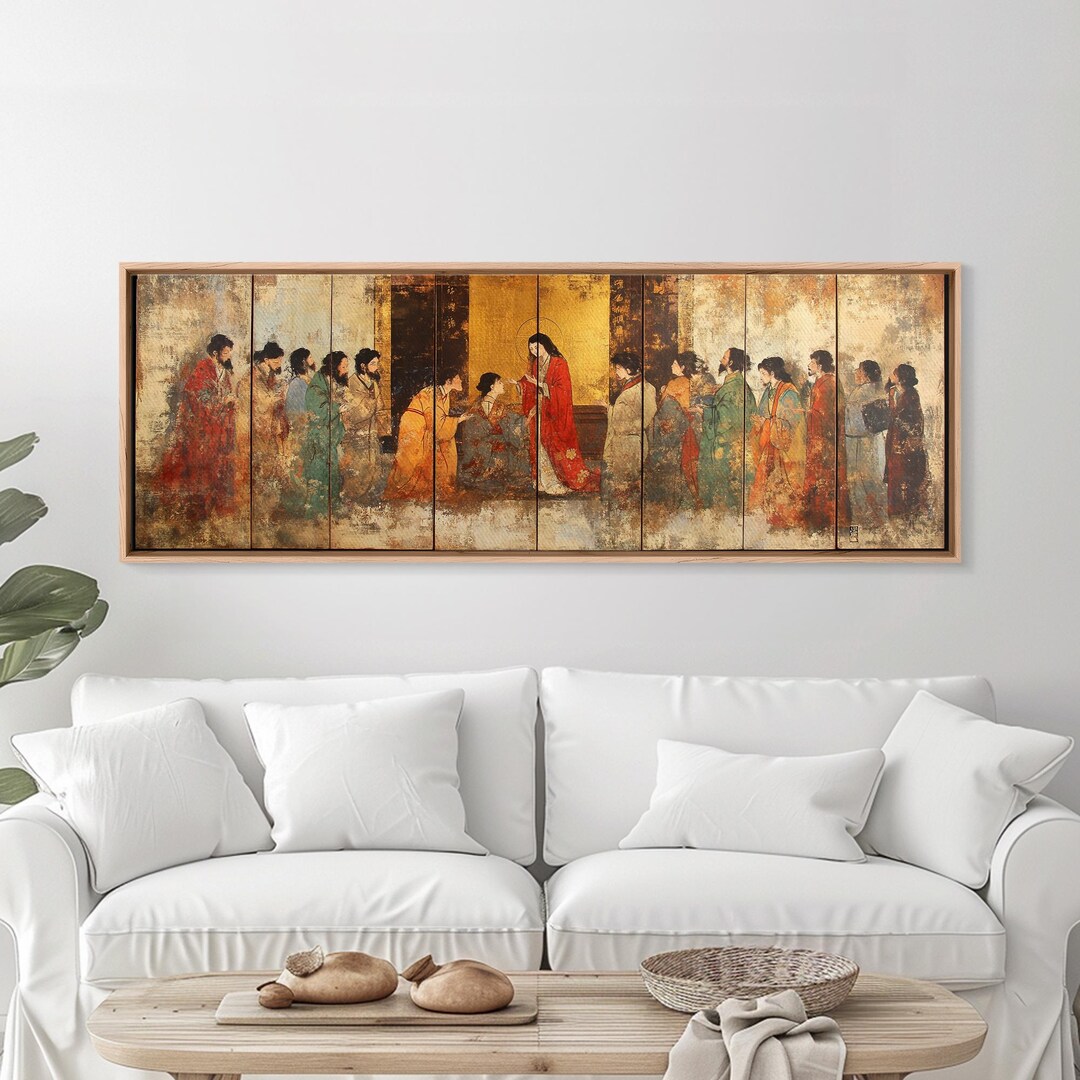 Presentation of Jesus at the Temple With Simeon Framed Canvas Print ...