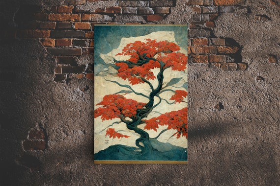 Japanese Maple Tree Japanese Style Art Canvas Print - Etsy