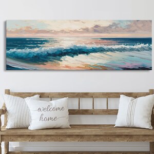 Panoramic Ocean Beach Canvas Prints Sea Landscape Nautical - Etsy