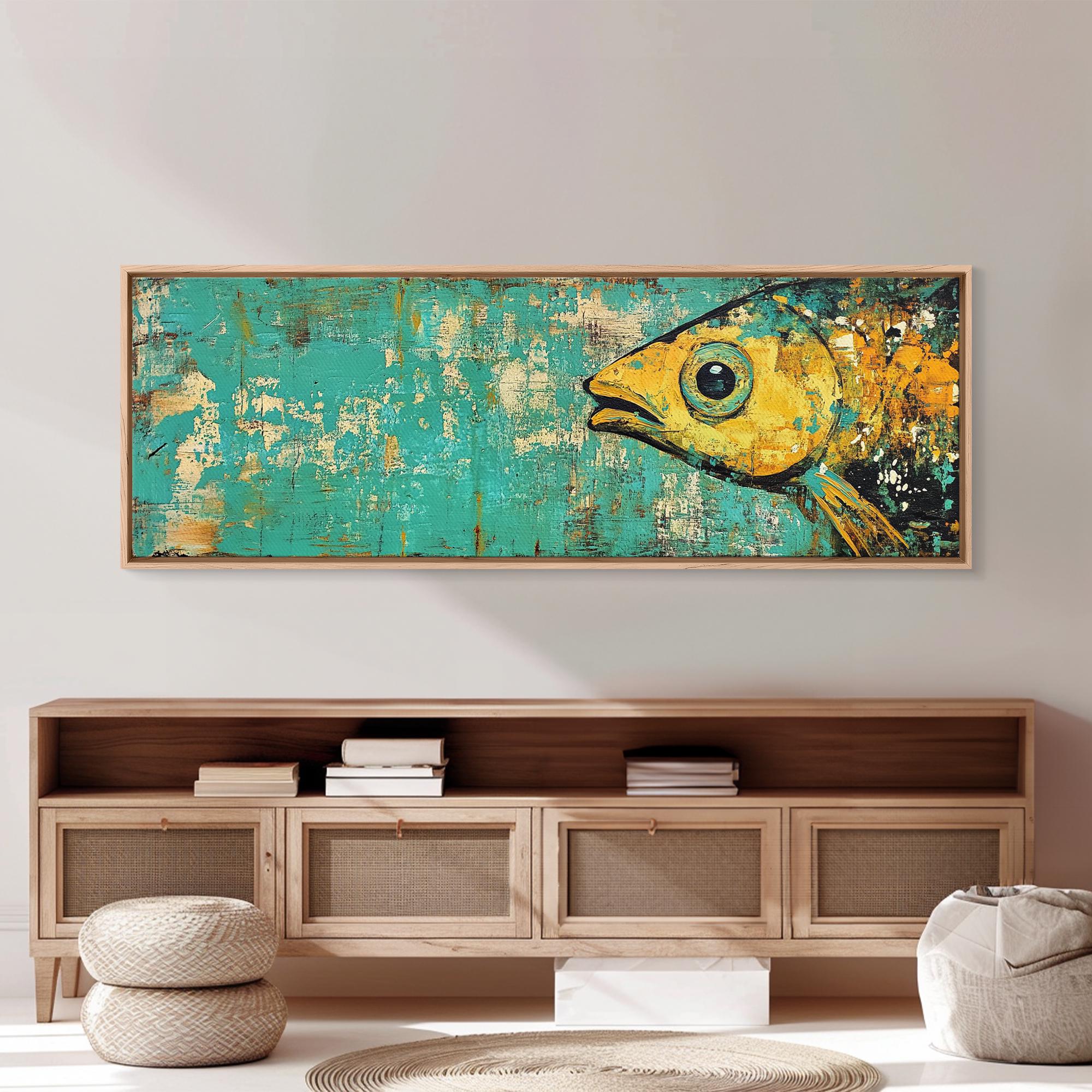 Coin in the Fishs Mouth Miracle Scene Framed Canvas Print | Panoramic ...