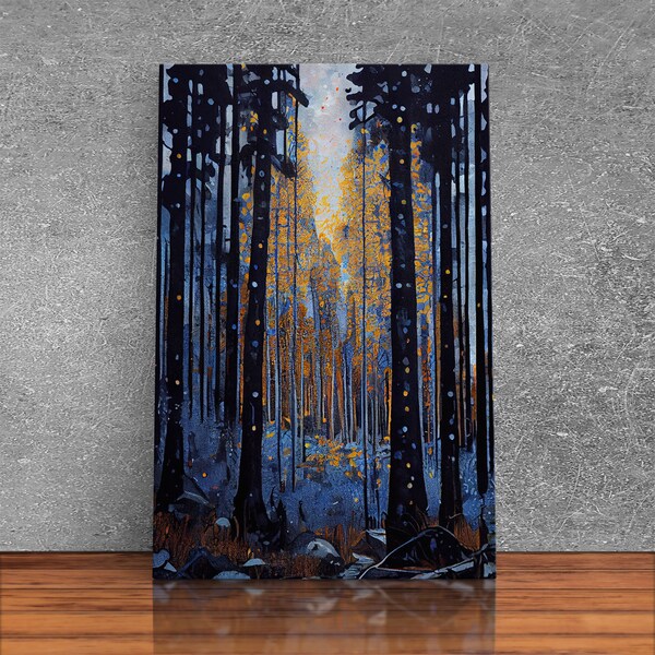 Abstract Forest Art - Etsy