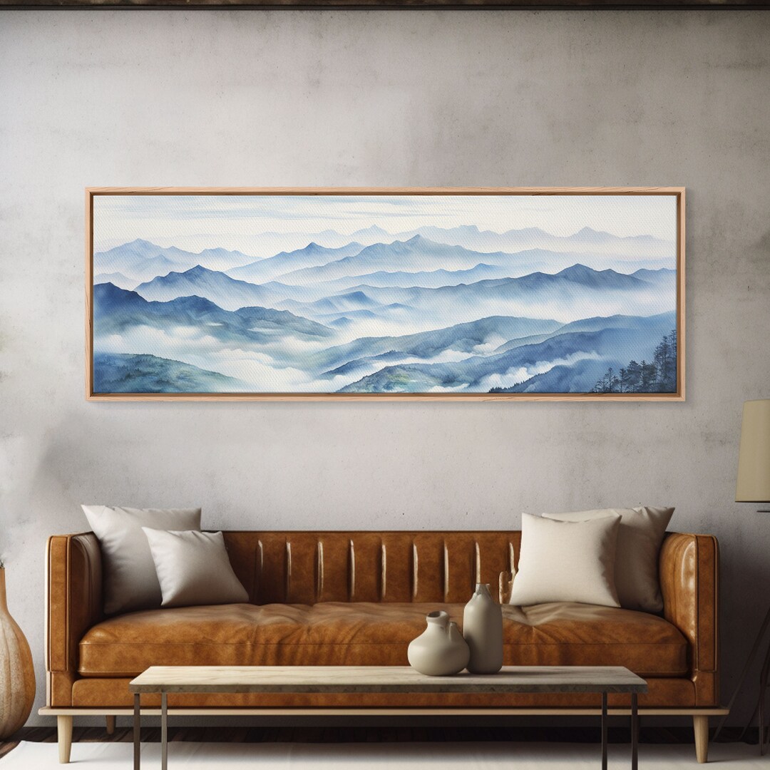 Blue Ridge Mountains, Canvas Wall Art, National Park Poster, Extra ...