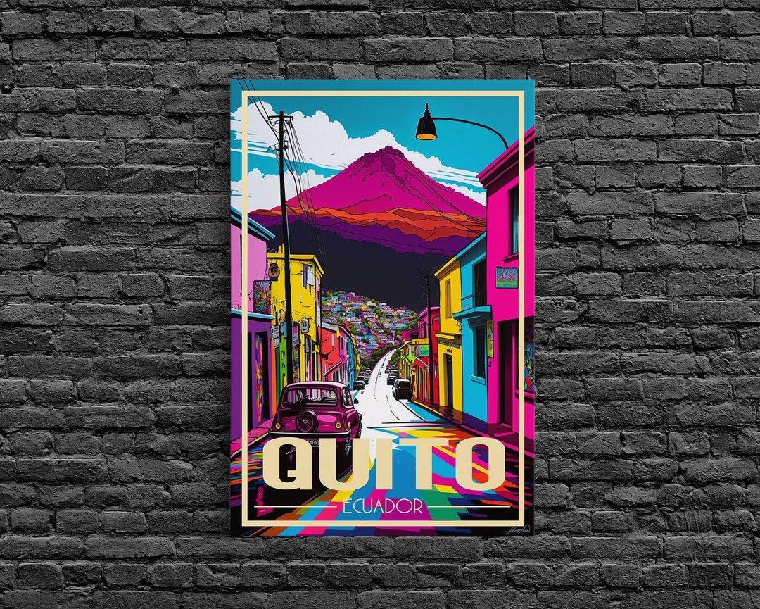 Quito Wall Art, Ecuador Poster, South America Art Print, Travel Wall ...