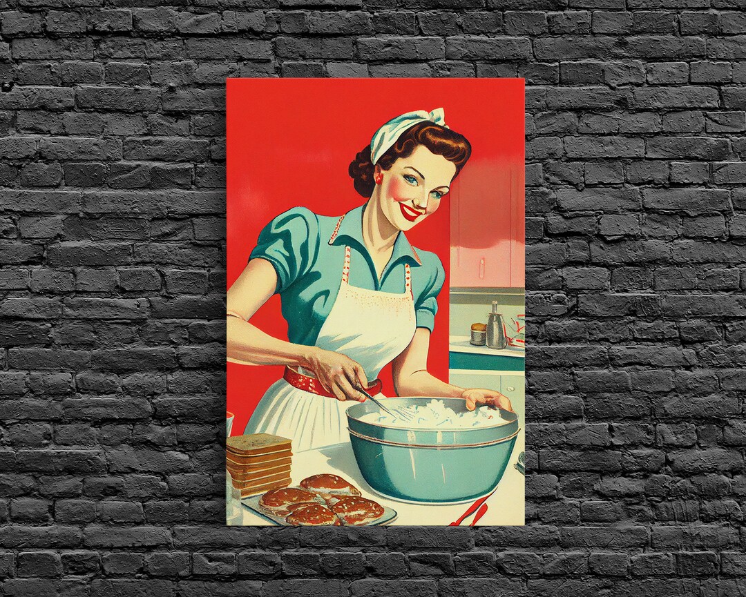 Retro / Vintage Style 1950s Baking Advertisement, Home Maker, Kitchen ...