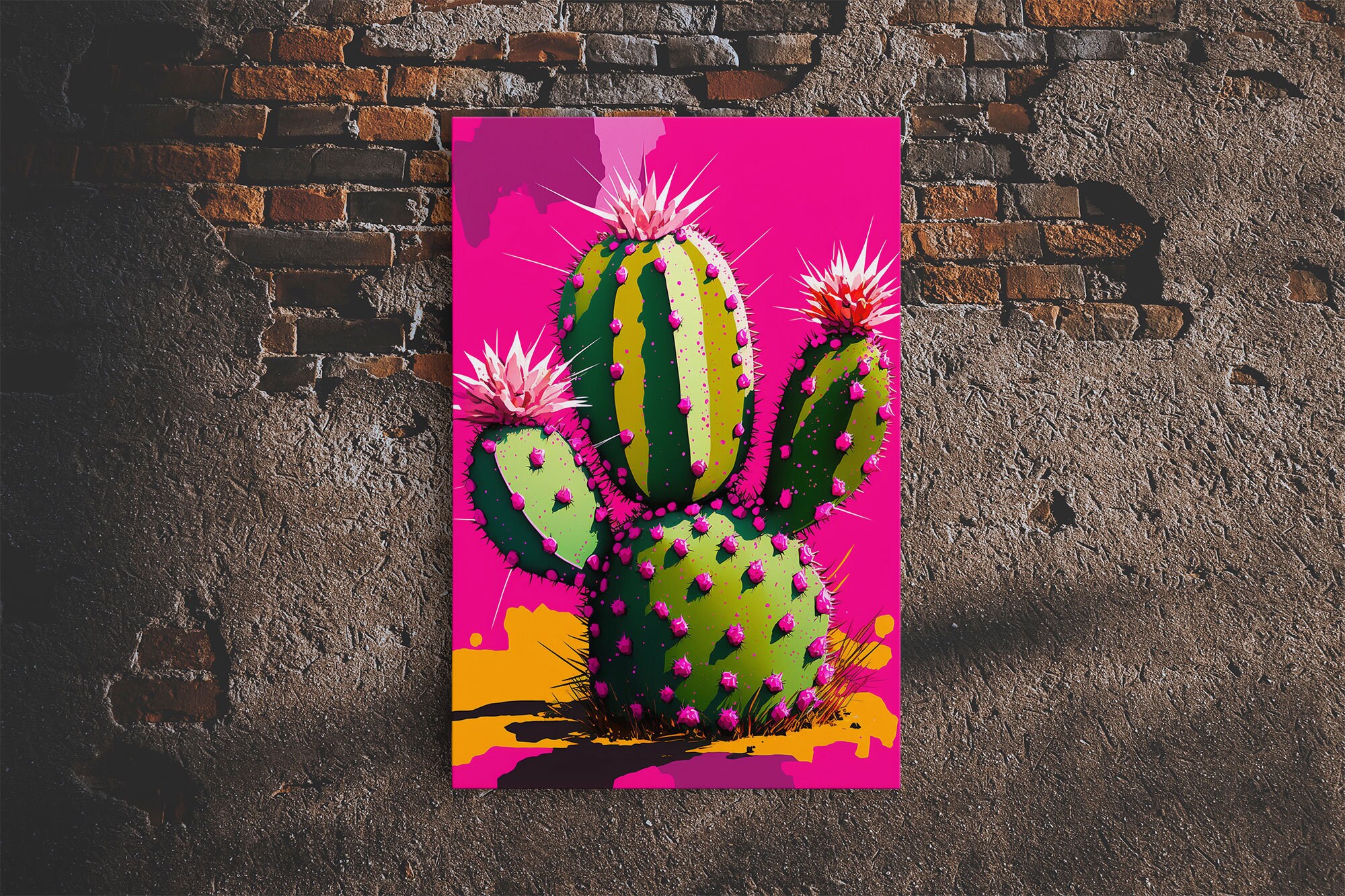 Cactus Print Cactus Wall Art Cactus Decor Modern Desert - Etsy
