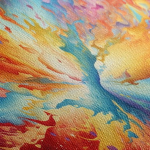 The Light - Abstract Splatter Paint Canvas Print - Minimalist Decor ...