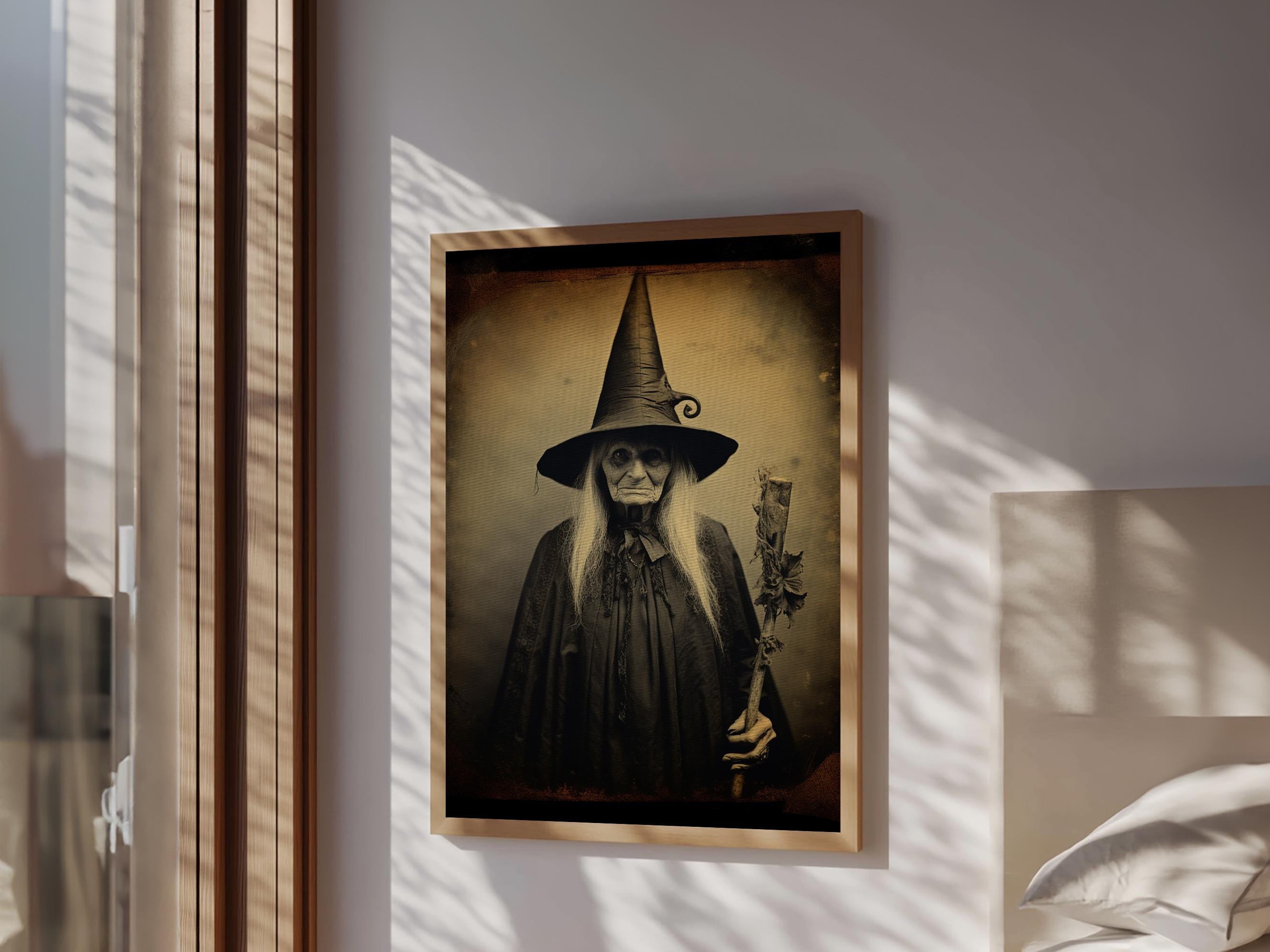 The Old Witch Portrait, Witchy Art, Portrait of a Victorian Witch ...