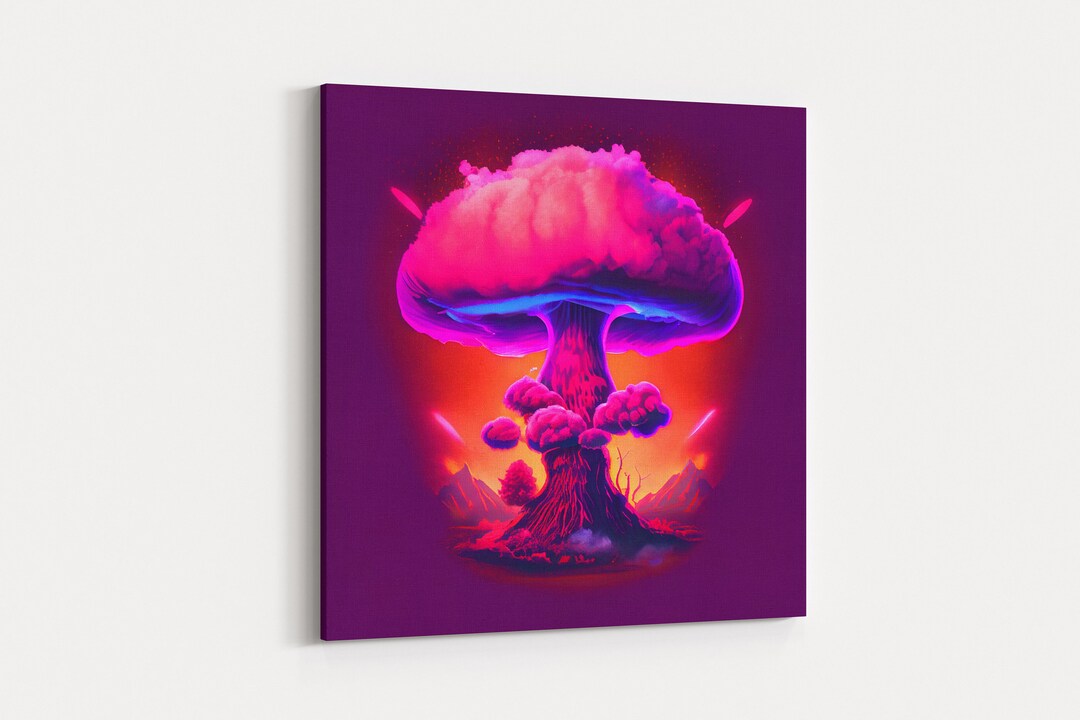 The Apocalypse Will Be Pink Nuclear Bomb Mushroom Cloud - Etsy