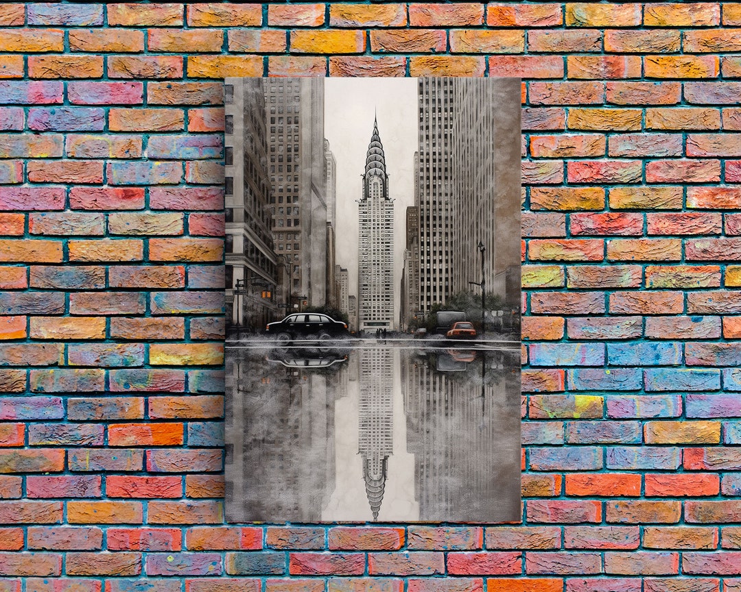 Reflection of the Chrysler Building Lexington Avenue Framed - Etsy