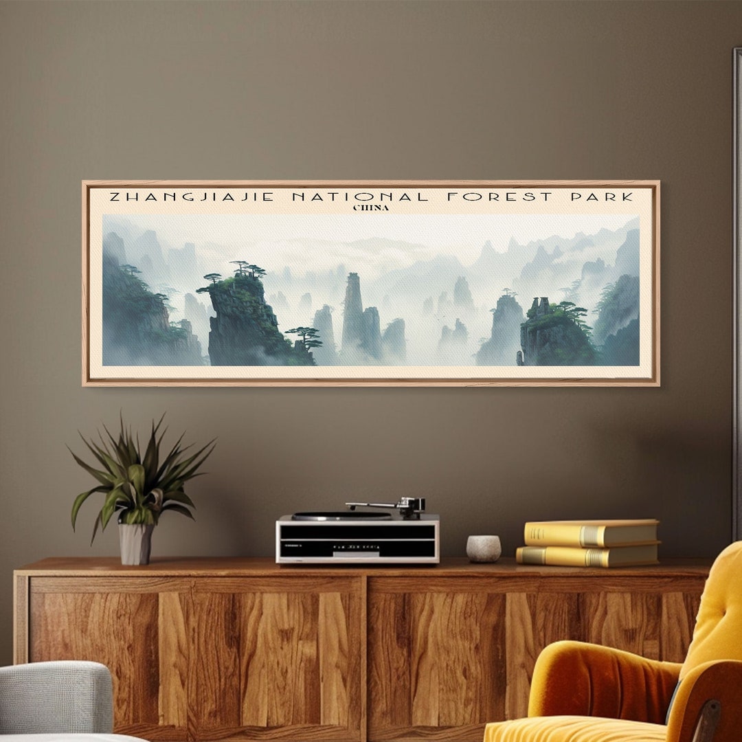 Zhangjiajie National Forest Park China Art | Framed Canvas Print Travel ...