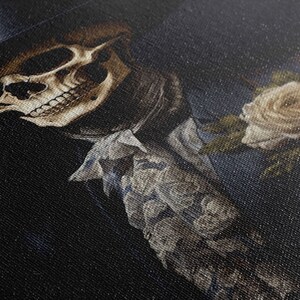 The Dapper Skeleton, Spooky Halloween Wall Art, Canvas Print, Framed ...