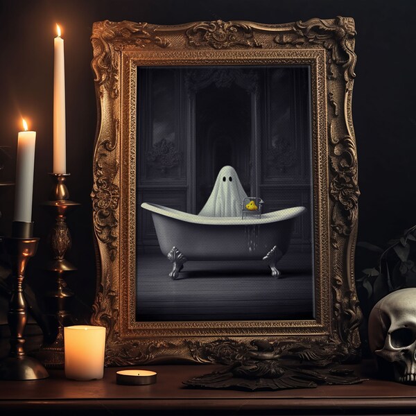 Ghost Tub Wall Art - Etsy