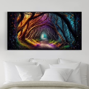 Secret Path Fantasy Art Pop Art Forest Landscape Framed - Etsy