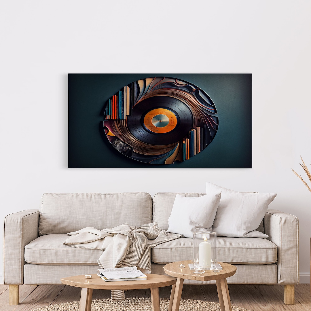 Vinyl Record Wall Art Music Decor Vintage Vinyl Abstract - Etsy