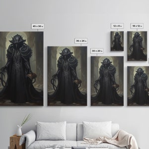 Victorian Portrait of Cthulhu, Gothic Art, Framed Canvas Print ...