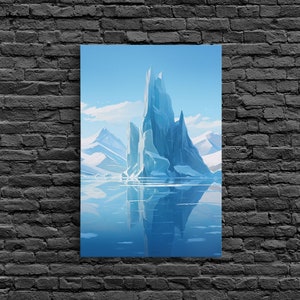 Iceberg Wall Art, Iceland Wall Art, Seascape Wall Print, Canvas Print ...