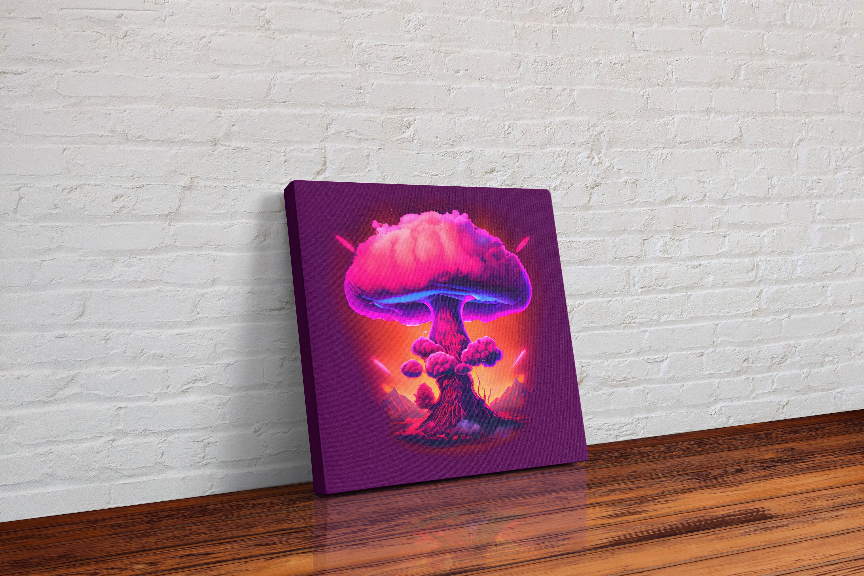 The Apocalypse Will Be Pink Nuclear Bomb Mushroom Cloud - Etsy