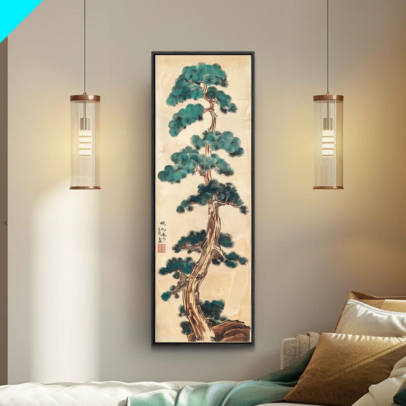 Japanese Tree Block Print - Etsy