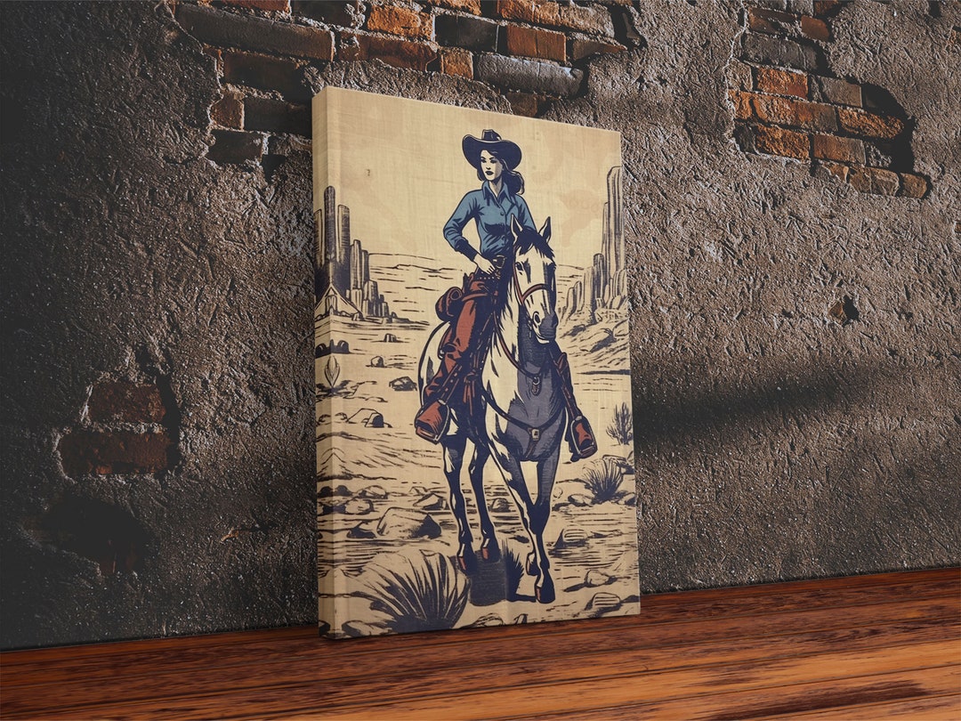 Pretty in Blue, Giclée Fine Art Print, Western Art Print, Western Wall ...