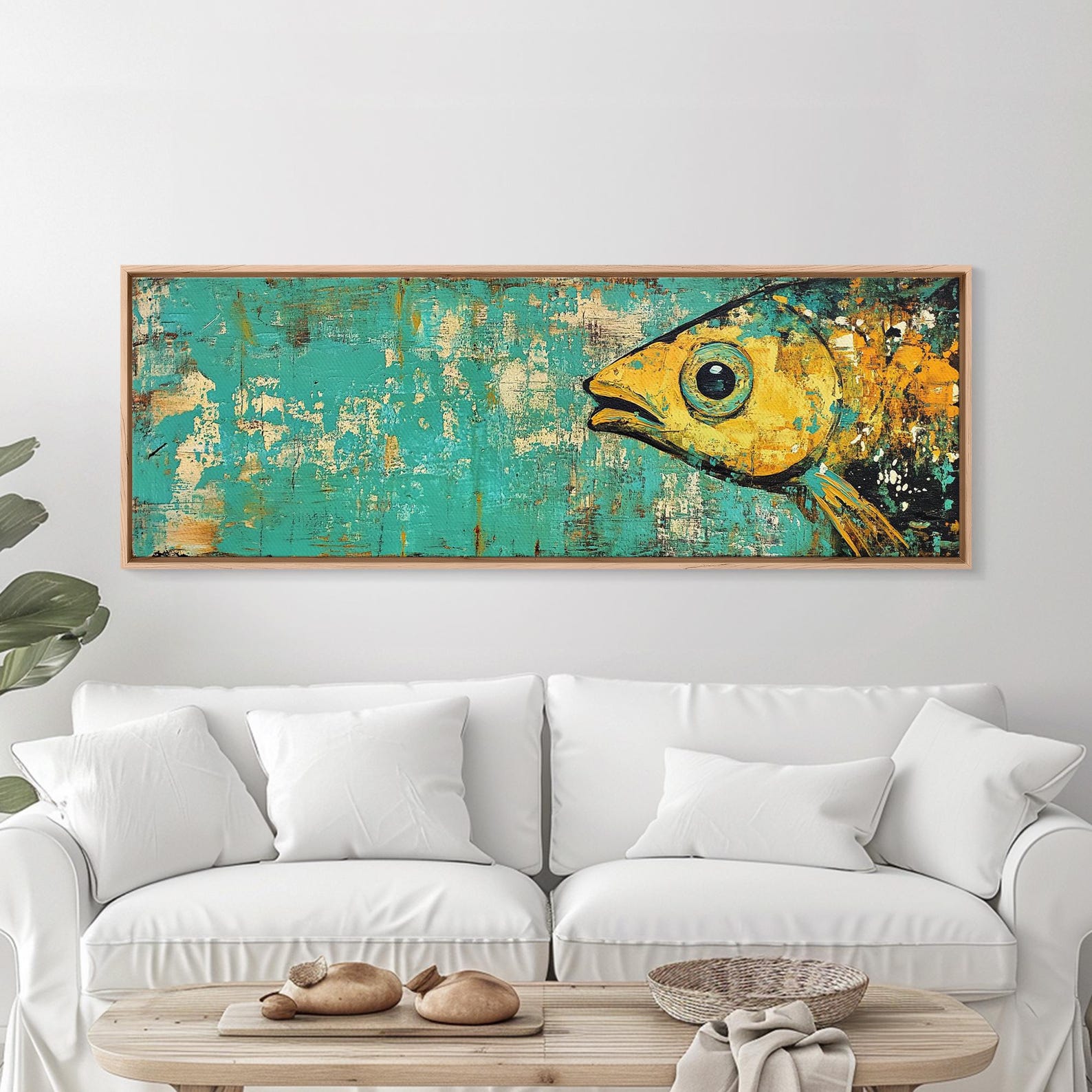 Coin in the Fishs Mouth Miracle Scene Framed Canvas Print | Panoramic ...