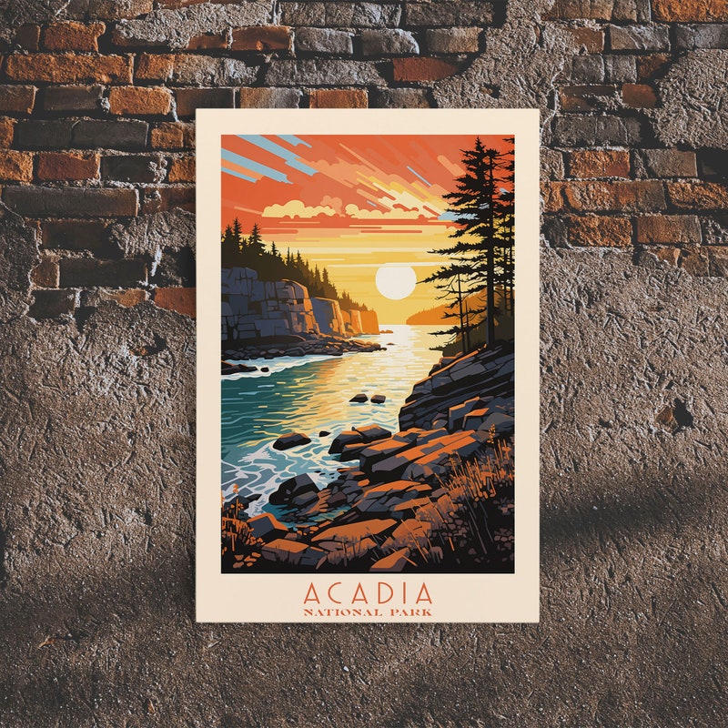 Acadia Print - Etsy
