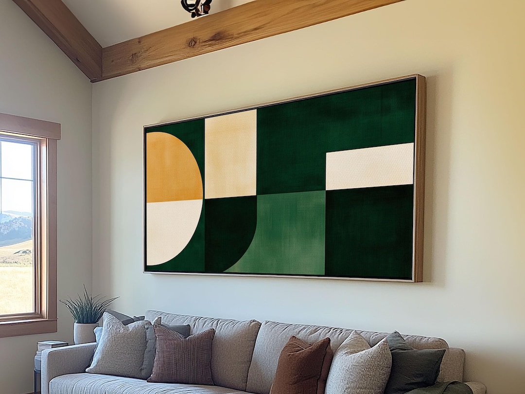 Geometric Patterns Mid-century Modern Abstract Wall Art Canvas Print ...