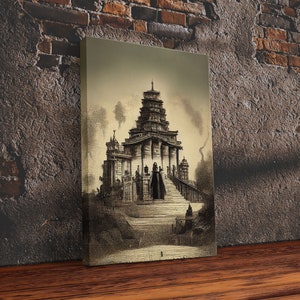 Incan Temple Diagram Art, Canvas Print, Unique Mayan or Incan Style ...