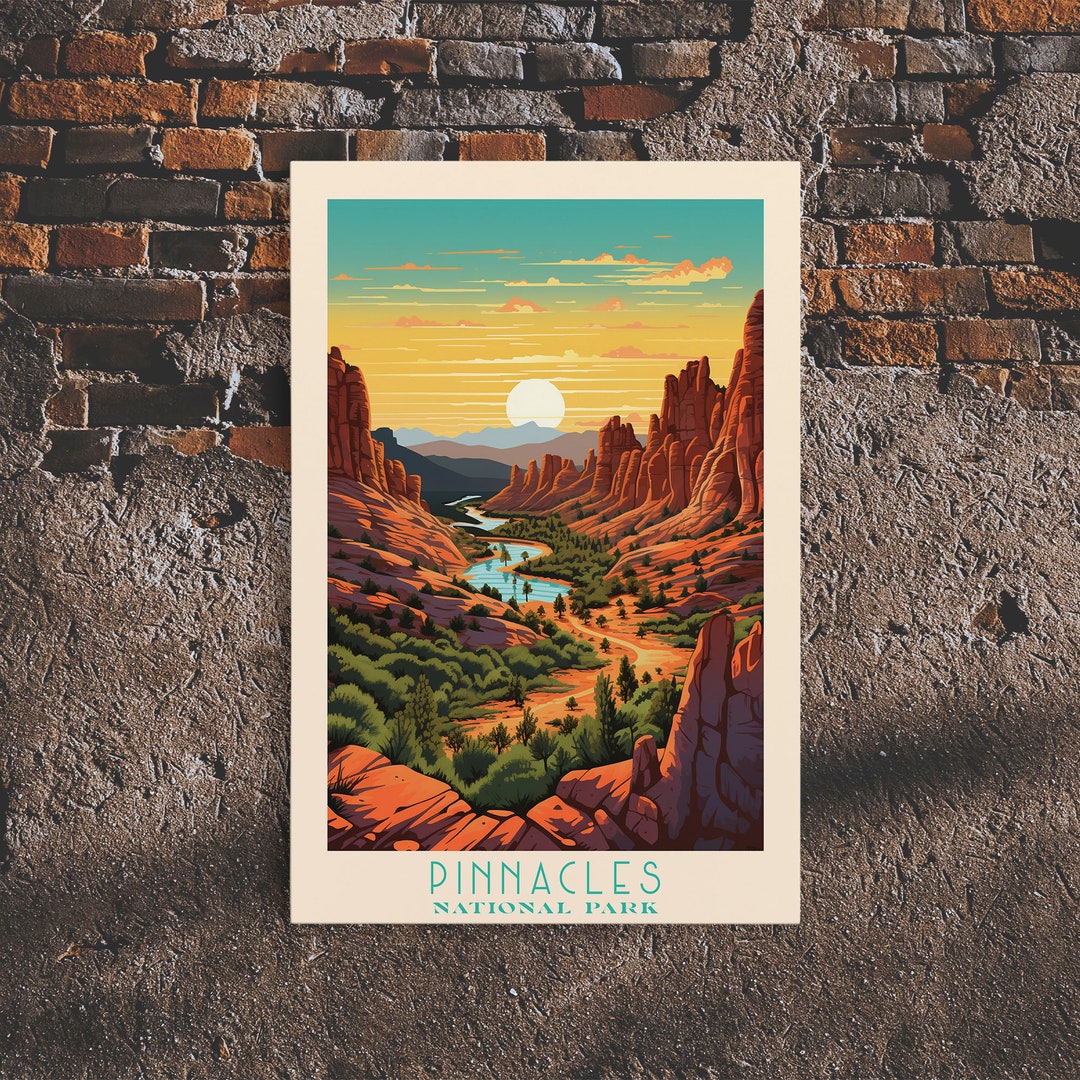 Pinnacles National Park, California Travel Art, National Park Print ...