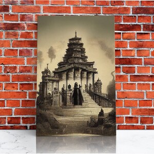 Incan Temple Diagram Art, Canvas Print, Unique Mayan or Incan Style ...
