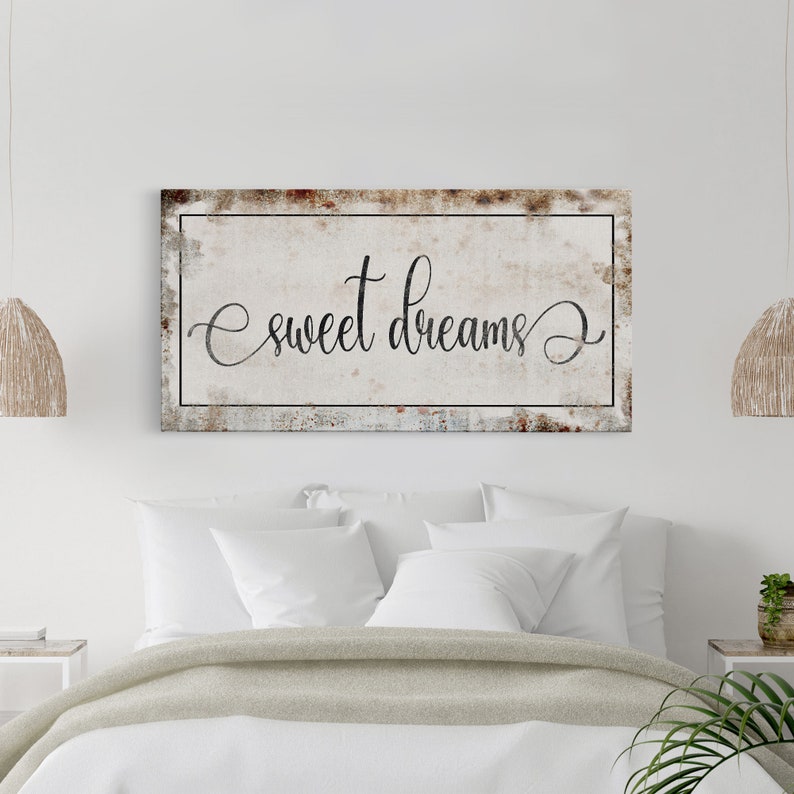 Sweet Dreams Master Bedroom Sign for Over Bed Master Bedroom - Etsy